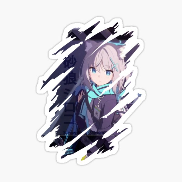 "Blue Archive Shiroko, sunaookami." Sticker for Sale by JenineRosen ...