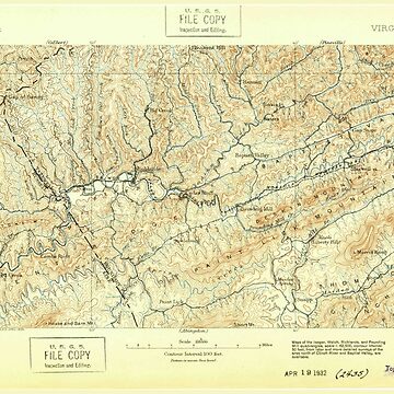 "1981 Topographic Map, Southwest Virginia" Sticker for Sale by ...