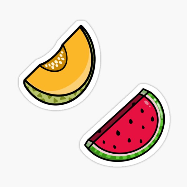"Melon Sticker Pack" Sticker for Sale by mellondoodle | Redbubble