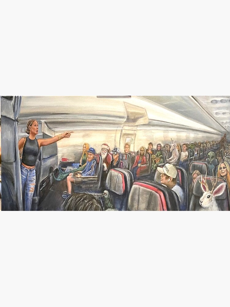 "Airplane lady freak out, not real characters all on the airplane she’s ...