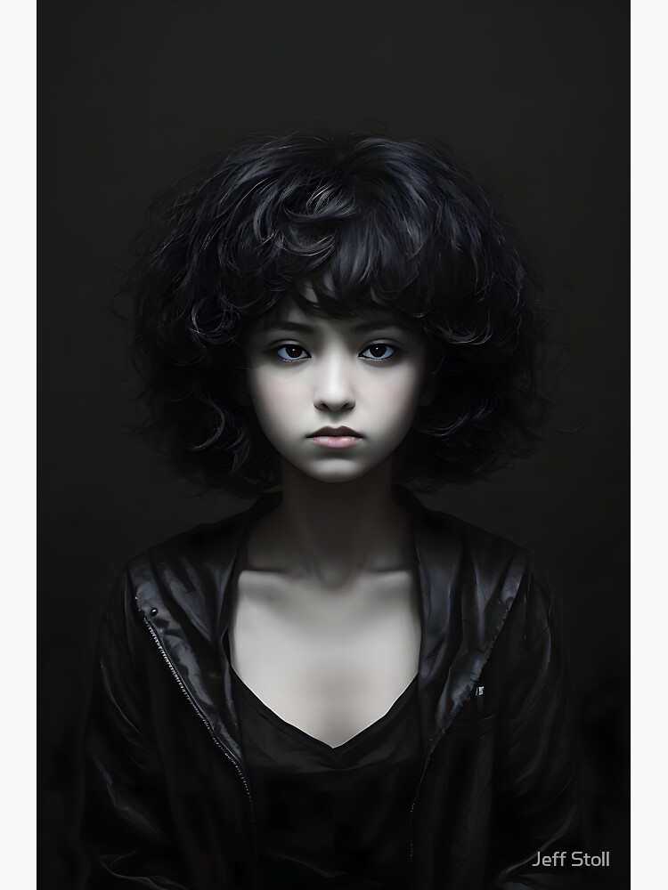 "The Girl " Sticker for Sale by Jeff Stoll | Redbubble
