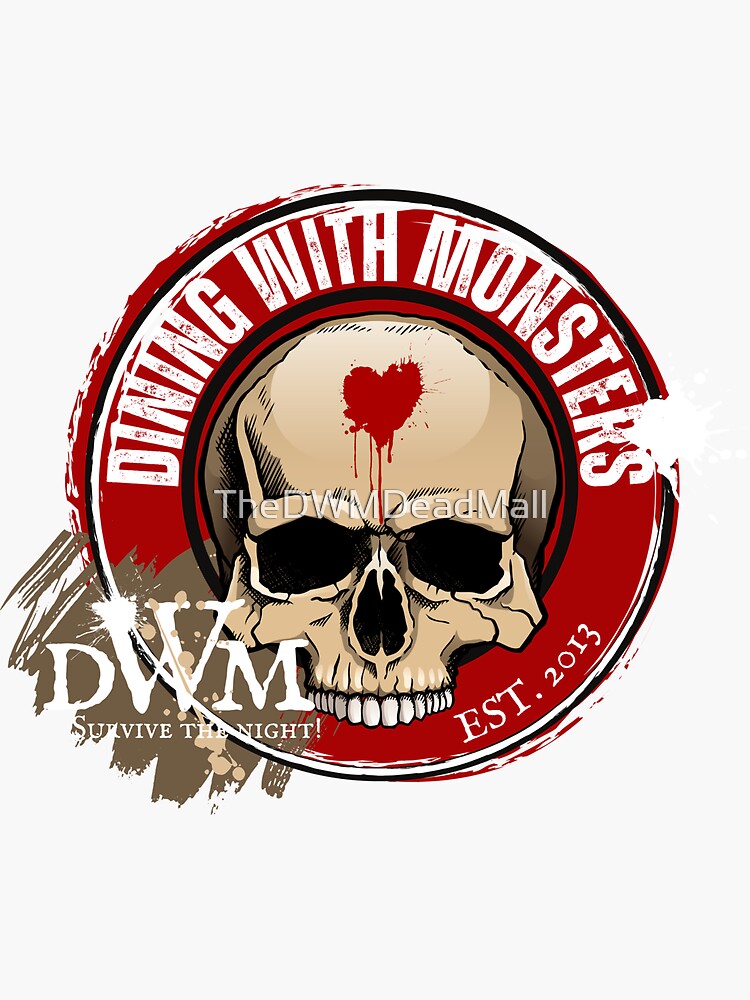 "DWM logo stuff" Sticker for Sale by TheDWMDeadMall | Redbubble