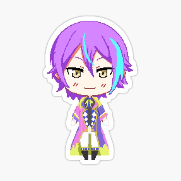 "Kamishiro Rui from Project Sekai Pixel Chibi" Sticker for Sale by chococowolf13 | Redbubble