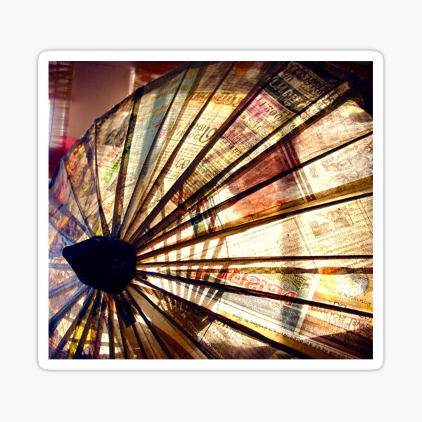 "Paper Parasol" Sticker for Sale by ClarissaSharp | Redbubble