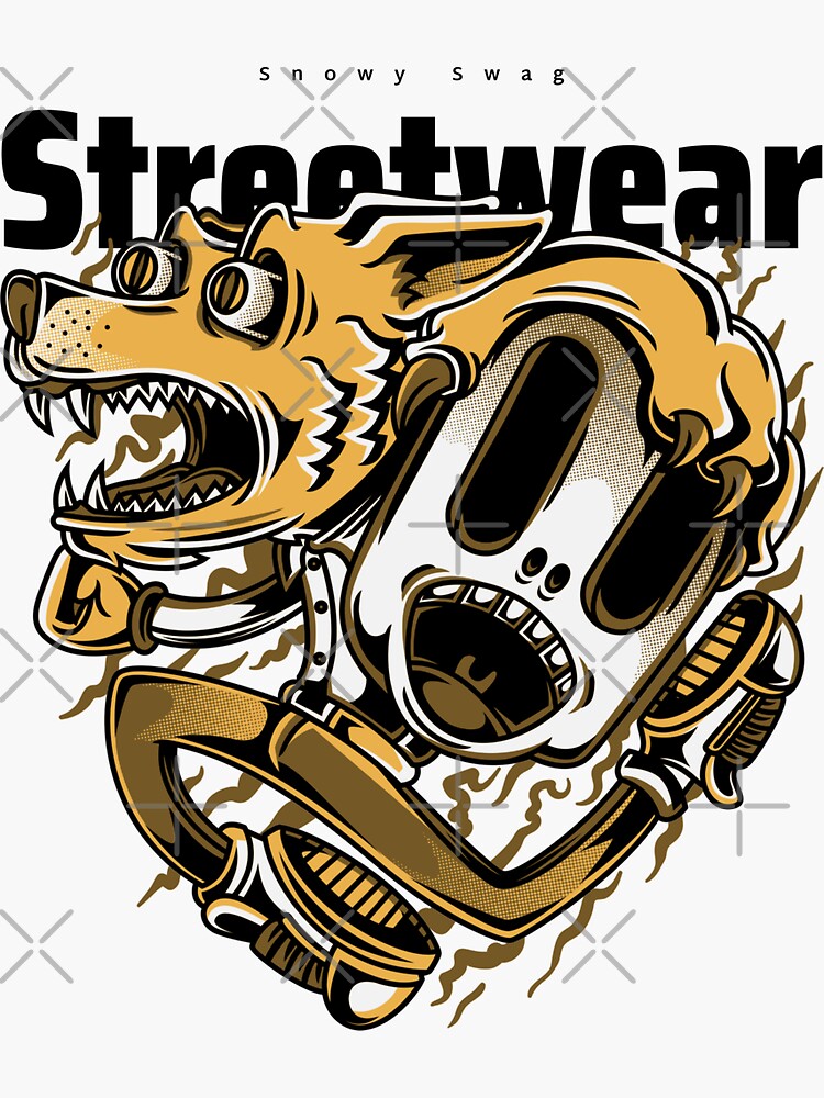 "Snowy Swag II Twisted Tails" Sticker for Sale by SnowySwag II Online ...