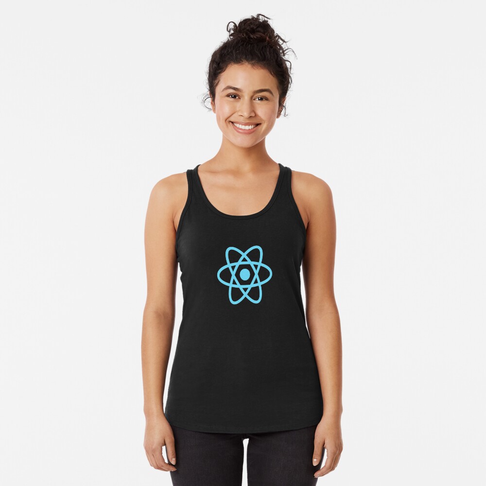 "ReactJS React.js Official Logo JavaScript Framework T-Shirt" Essential T-Shirt for Sale by ...