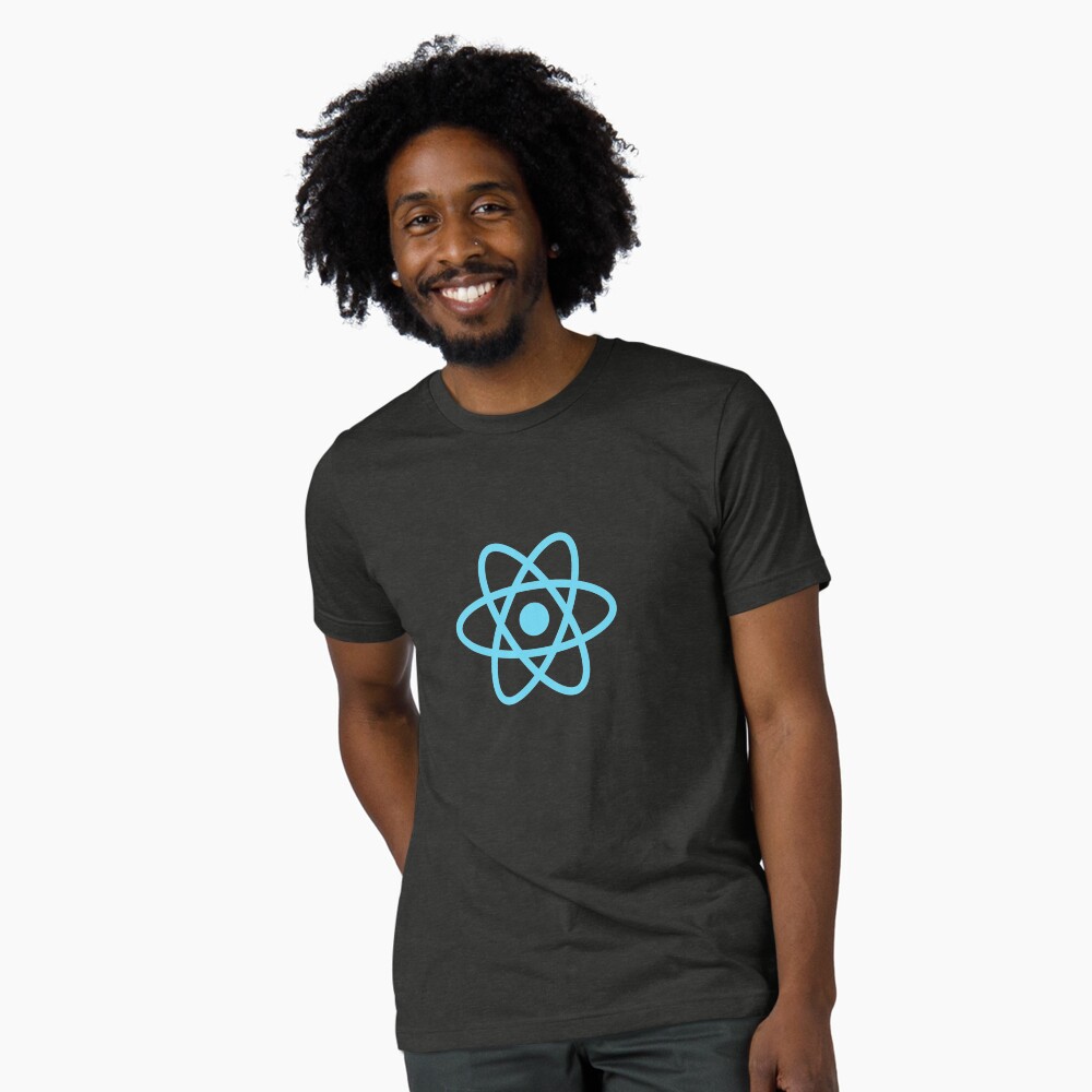 "ReactJS React.js Official Logo JavaScript Framework T-Shirt" Essential ...