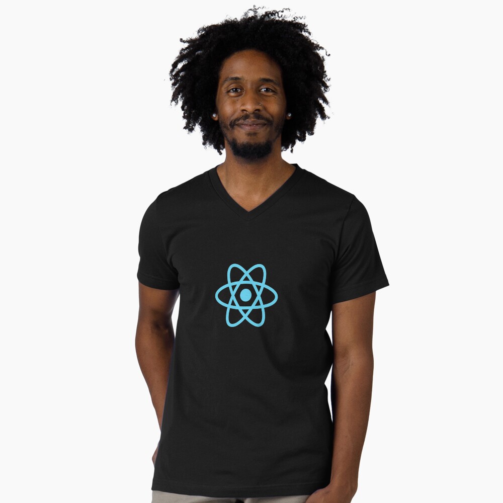 "ReactJS React.js Official Logo JavaScript Framework T-Shirt" Essential T-Shirt for Sale by ...