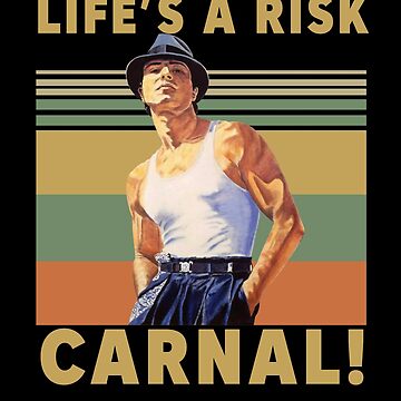 "Life's A Risk Carnal Miklo Blood In Blood Outt" Sticker for Sale by ...