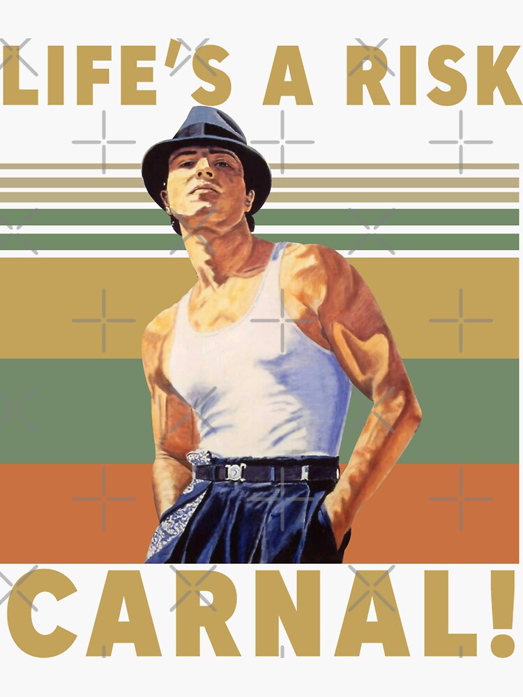 "Life's A Risk Carnal Miklo Blood In Blood Outt" Sticker for Sale by ...