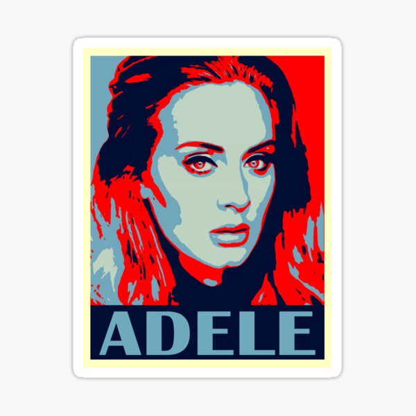 "Official Merchandise of Adele" Sticker for Sale by aijaholanti | Redbubble