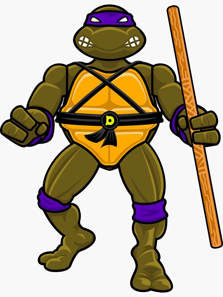 "80s Donatello Action Figure" Sticker for Sale by HellCreek6 | Redbubble