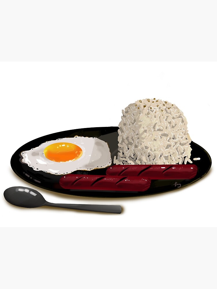 "Filipino food hotsilog" Art Print for Sale by liliideas | Redbubble