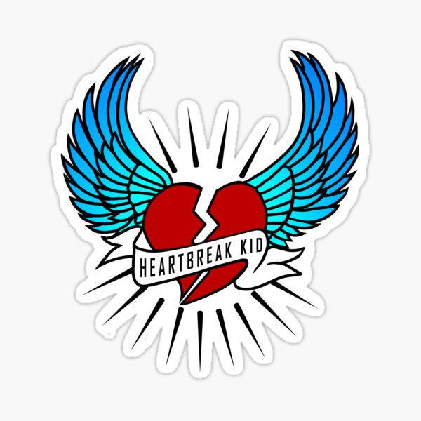 Heart Break Kid Logo The Heartbreak Kid Stickers For Sale | Redbubble