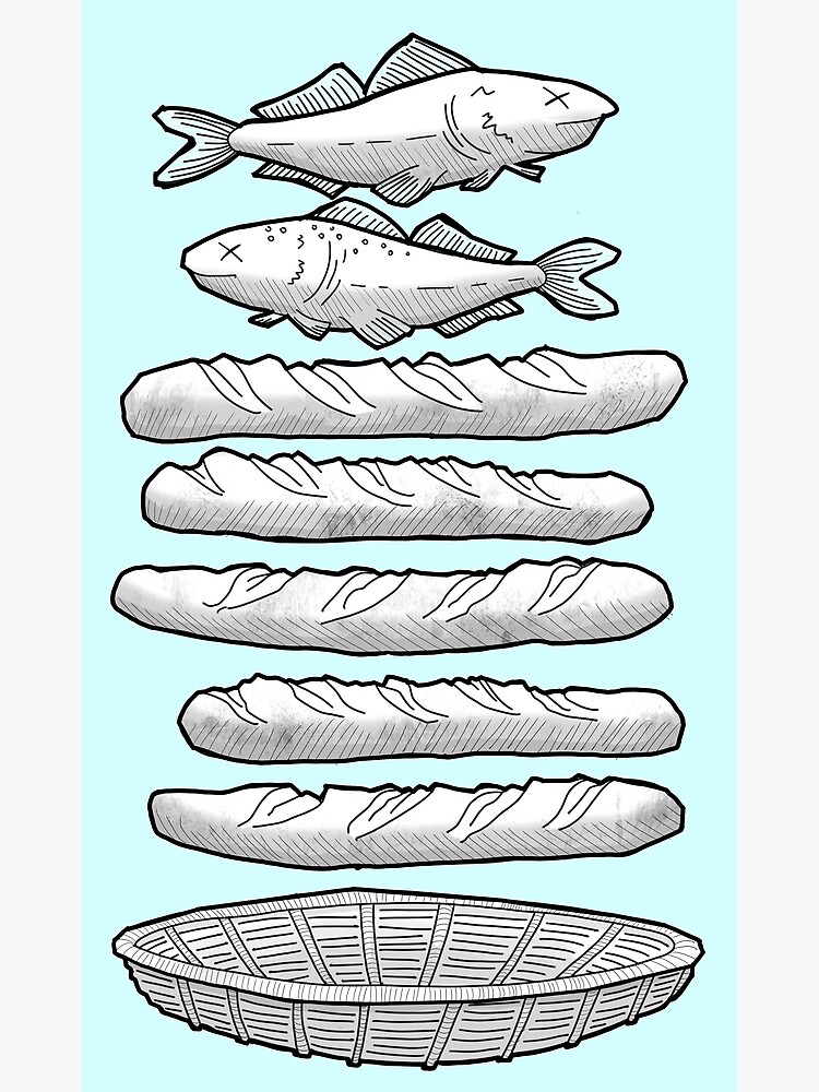 "Loaves & Fish" Art Print for Sale by HauserHand | Redbubble