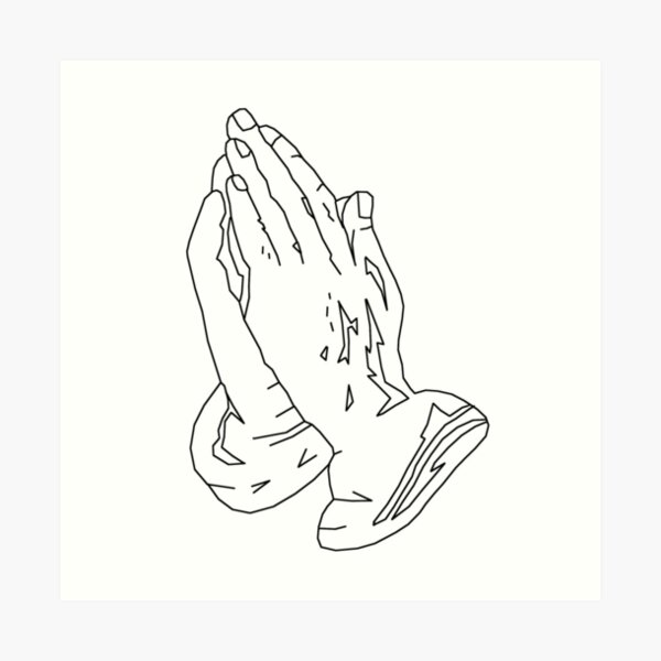 "Drake Prayer Hands" Art Print by amarie98 | Redbubble