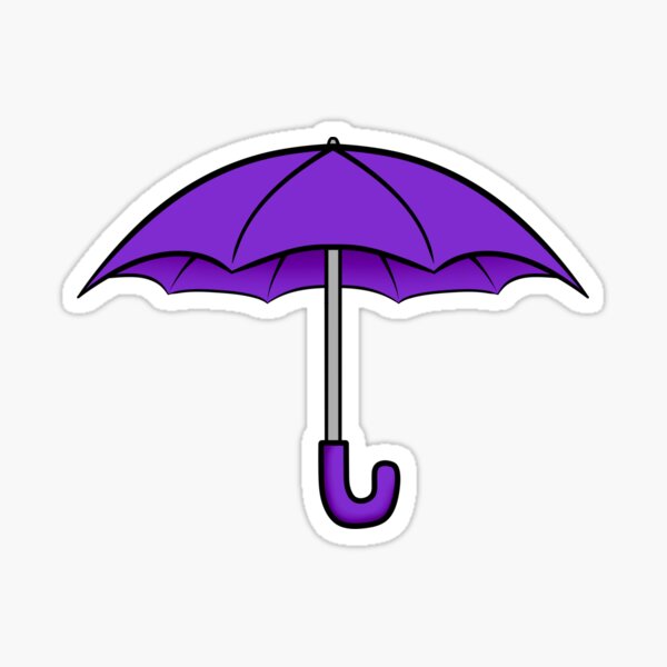 "Purple umbrella" Sticker for Sale by Lady Vixtah | Redbubble