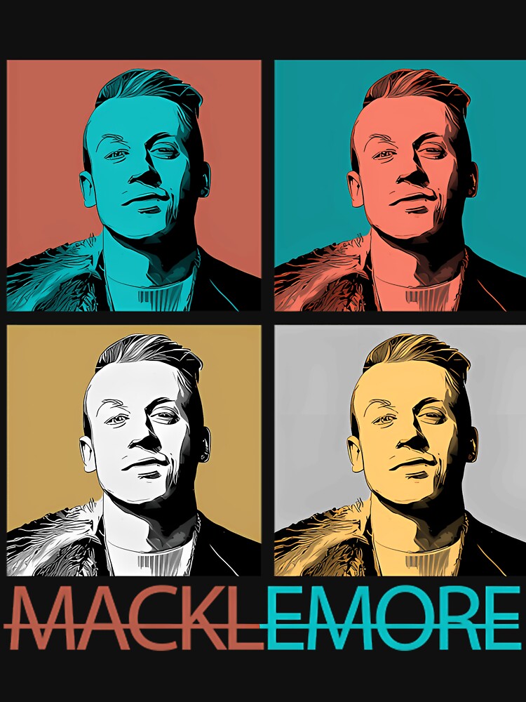 "Retro Pop Art Style Macklemore Fan Art" Essential T-Shirt for Sale by ...