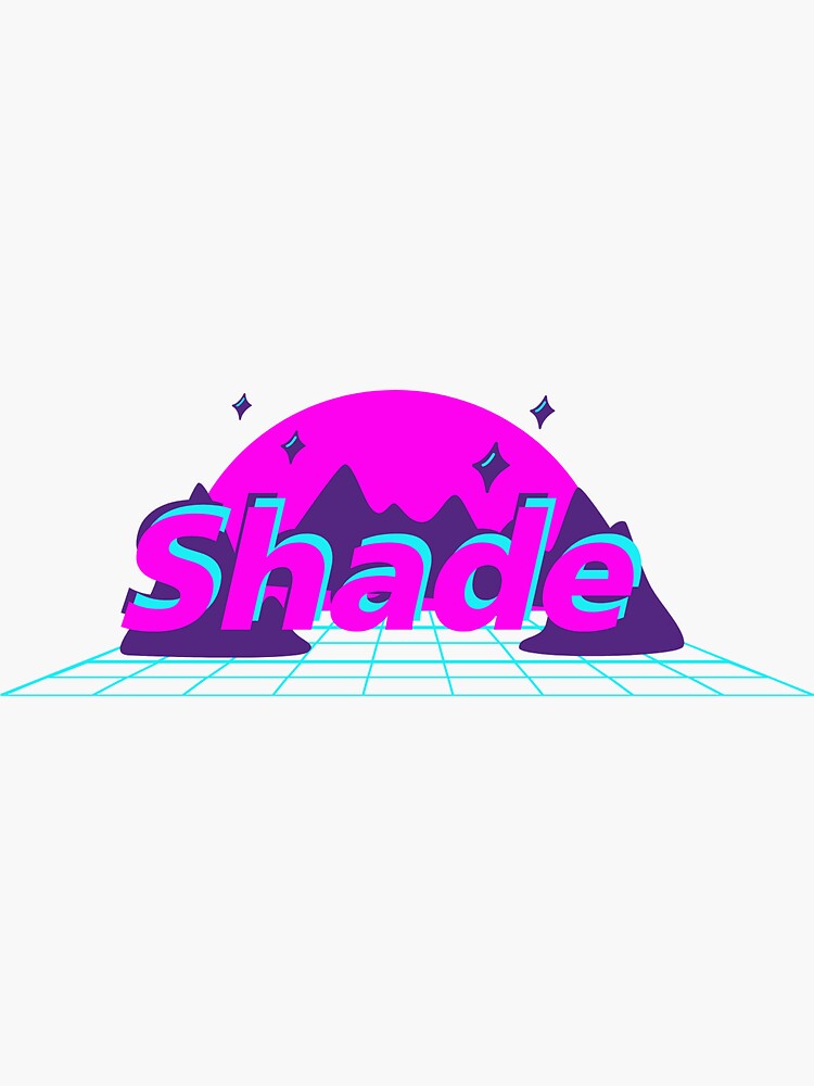 "Shade Cool Funny Sticker or Print Vaporwave Aesthetic " Sticker for ...