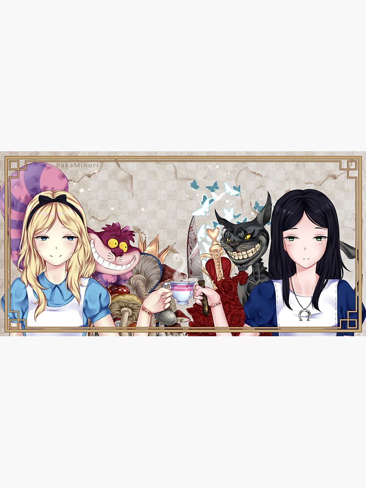 "Alice v Alice" Sticker for Sale by BakaMinori | Redbubble