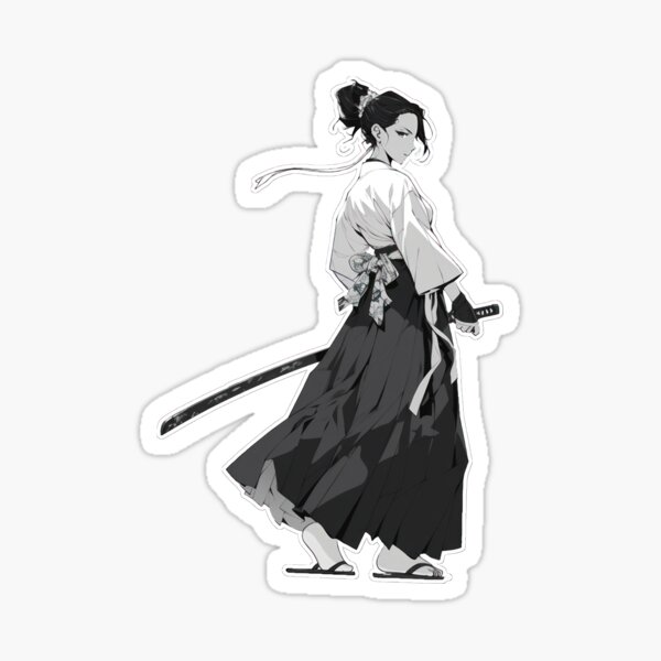 "Female Samurai Warrior" Sticker for Sale by duke818 | Redbubble