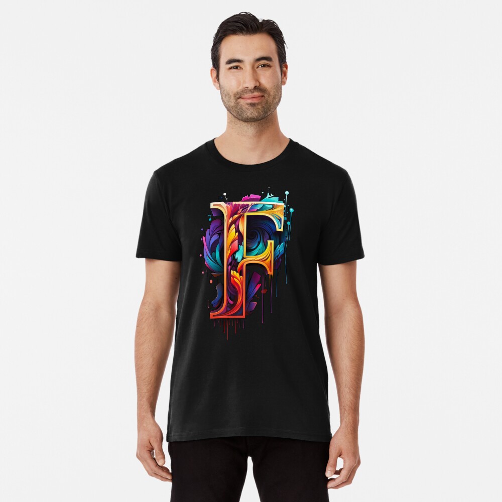 "Letter F - Cool, Detailed, typography" Sticker for Sale by Soraia ...