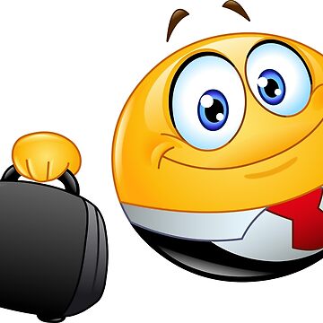 "Business Emoticon" Sticker for Sale by Yael Weiss | Redbubble