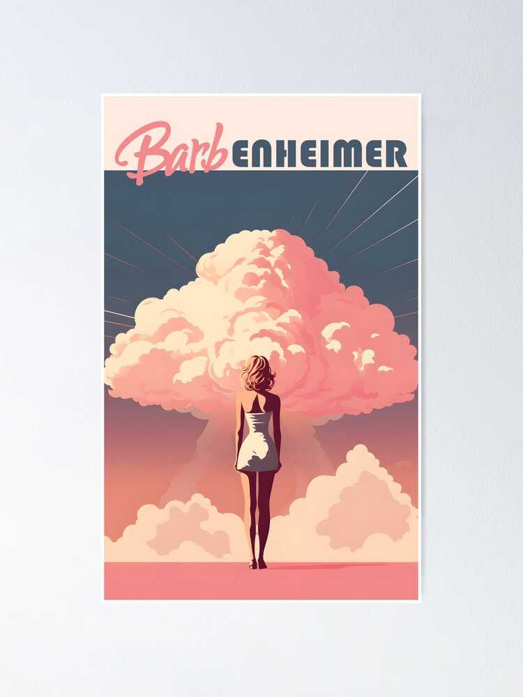 "Barbie x Oppenheimer | Barbenheimer retro" Poster for Sale by ...