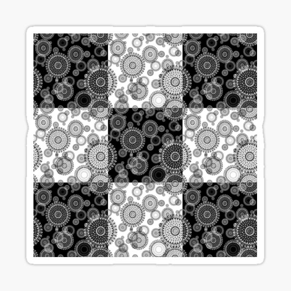 "Spinning Wheels Checkered" Sticker by 365Days | Redbubble