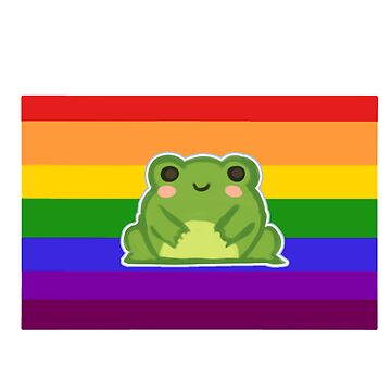 "lgbt frog" Sticker by NamiAffiArt | Redbubble