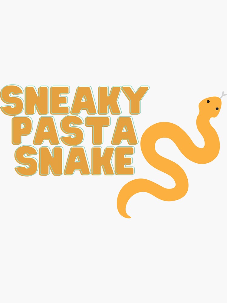 "Sneaky Pasta Snake | Mawaan Rizwan on Taskmaster UK" Sticker for Sale by Hell0Potato | Redbubble