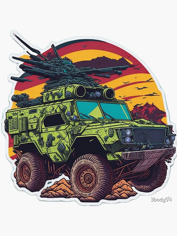 " Hummer" Sticker for Sale by 3body54 | Redbubble