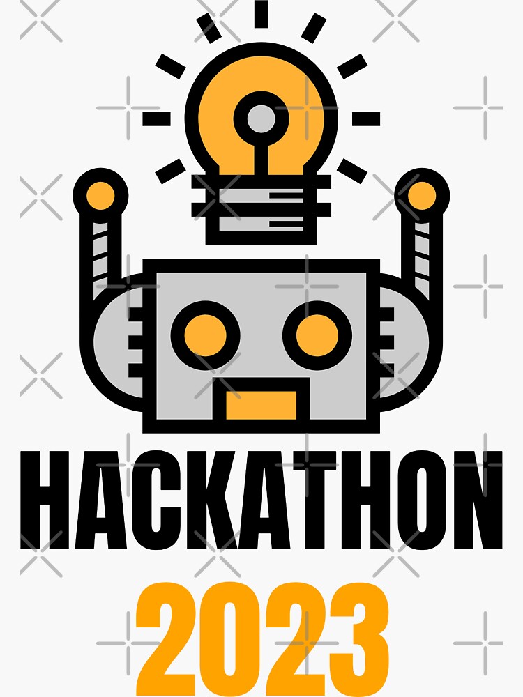 "Hackathon 2023" Sticker for Sale by Agile-dev-tees | Redbubble