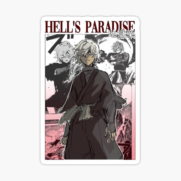 "Hell's Paradise (Gabimaru) 地獄楽" Sticker for Sale by AgurkasRokas ...
