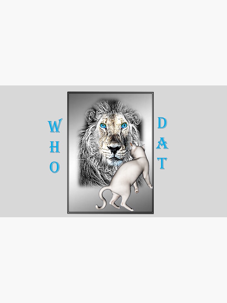 "Who Dat?" Sticker for Sale by Patricia Brown | Redbubble