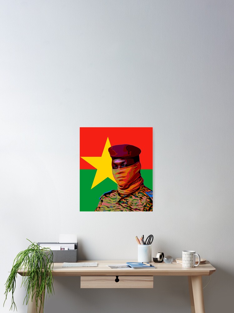 "Ibrahim Traoré" Poster for Sale by sirglennbo | Redbubble