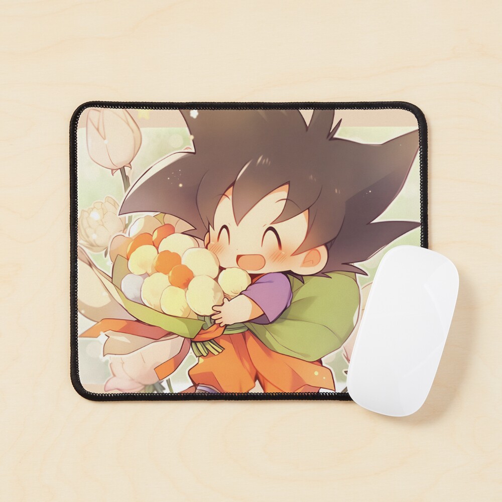 "Goku Gifting Flowers "Chibi"" Sticker for Sale by ARTficiallyAnon ...