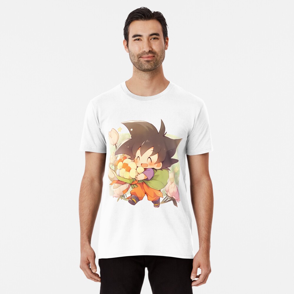 "Goku Gifting Flowers "Chibi"" Sticker for Sale by ARTficiallyAnon ...