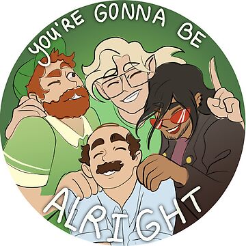 "Dungeons And Daddies Group Hug" Sticker for Sale by MBohJeezART ...