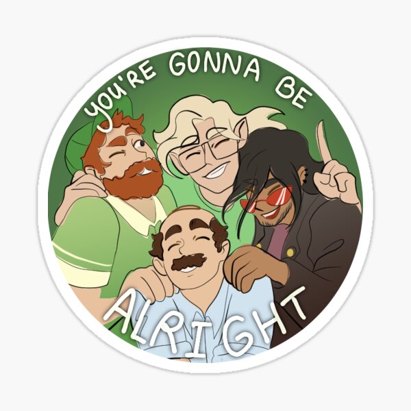 "Dungeons And Daddies Group Hug" Sticker for Sale by MBohJeezART ...