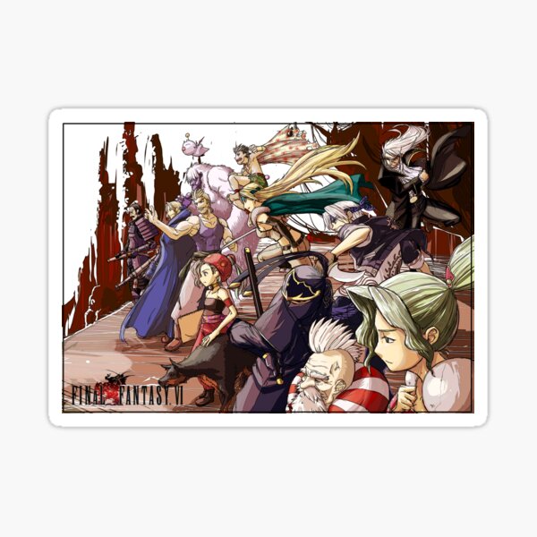 "Final Fantasy VI" Sticker for Sale by drukyx | Redbubble