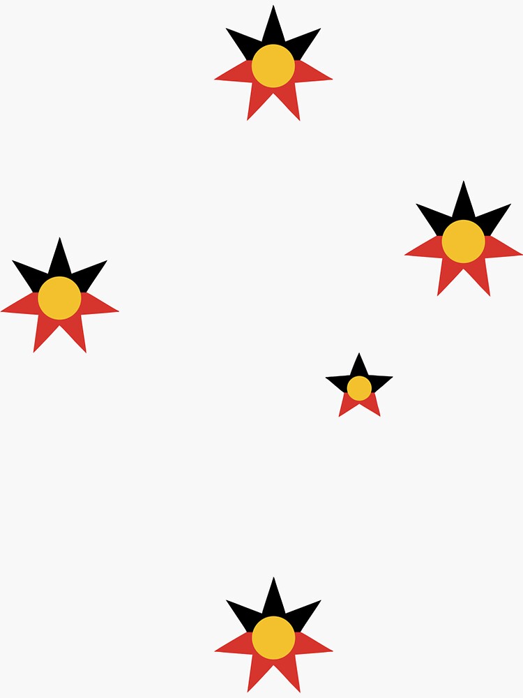 "Aboriginal Southern Cross" Sticker for Sale by Taz-Clothing | Redbubble