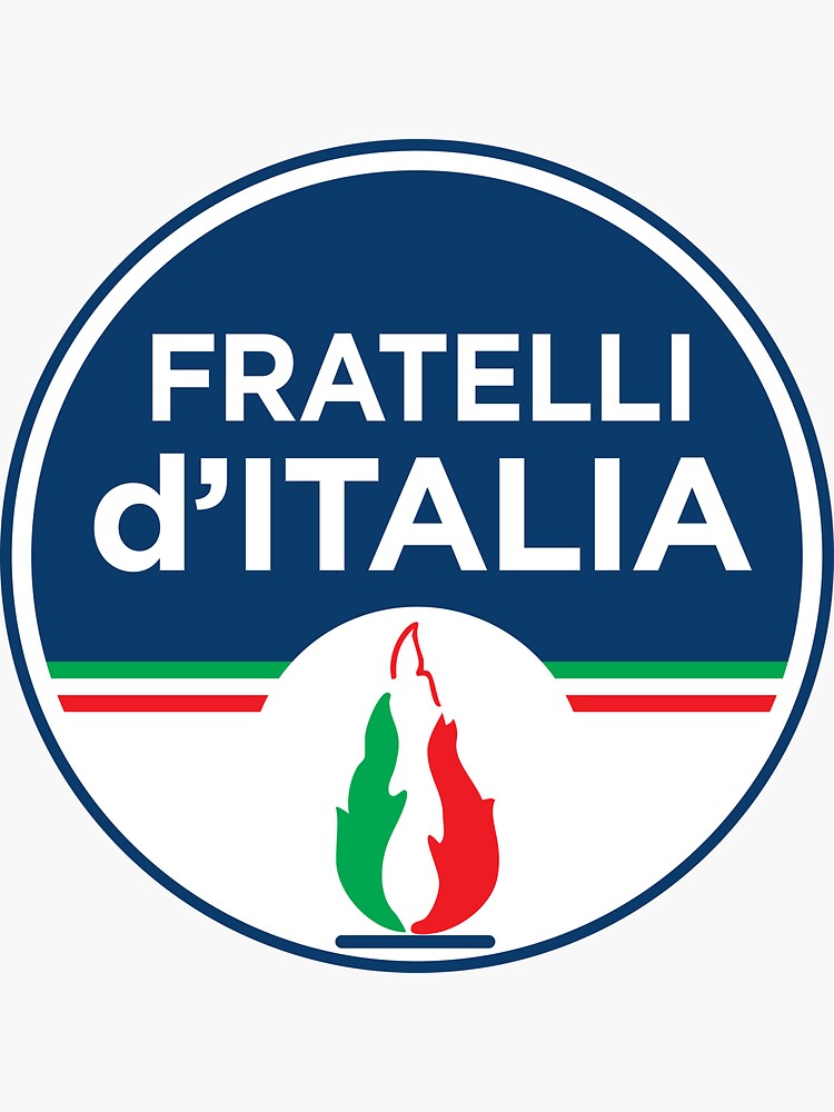 "Frateli d'Italia " Sticker for Sale by Wmcs91 | Redbubble