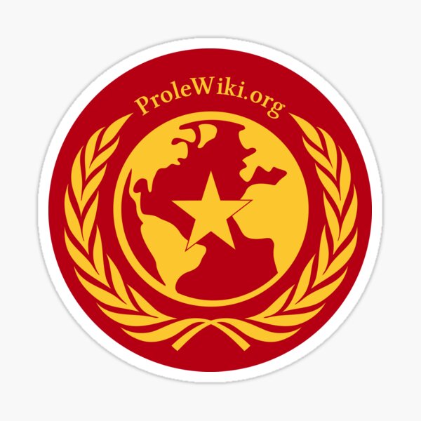 "Prolewiki.org logo" Sticker for Sale by ProleWiki | Redbubble