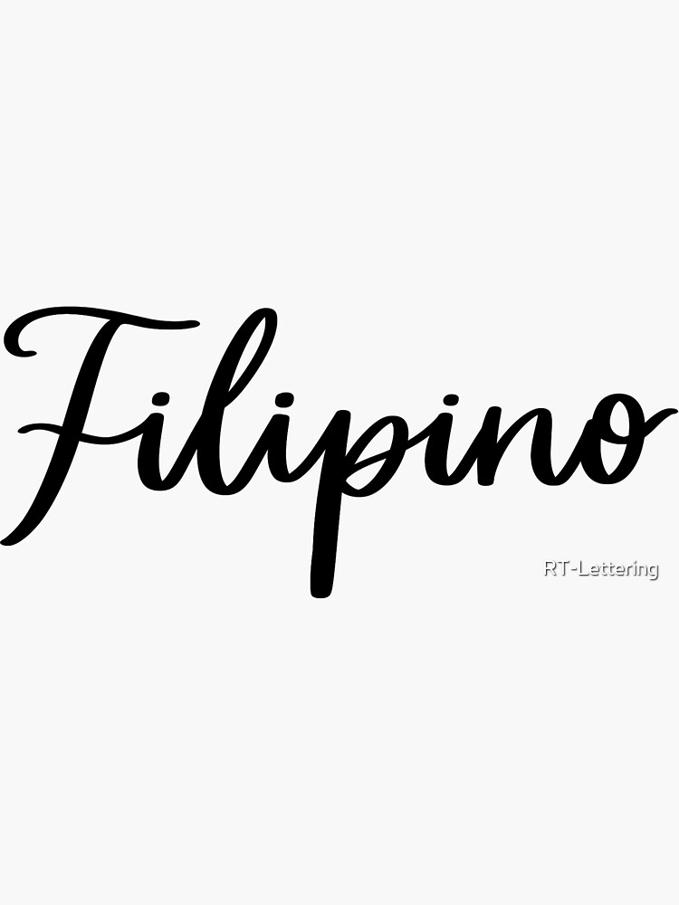 "Filipino - Folder/Binder" Sticker for Sale by RT-Lettering | Redbubble