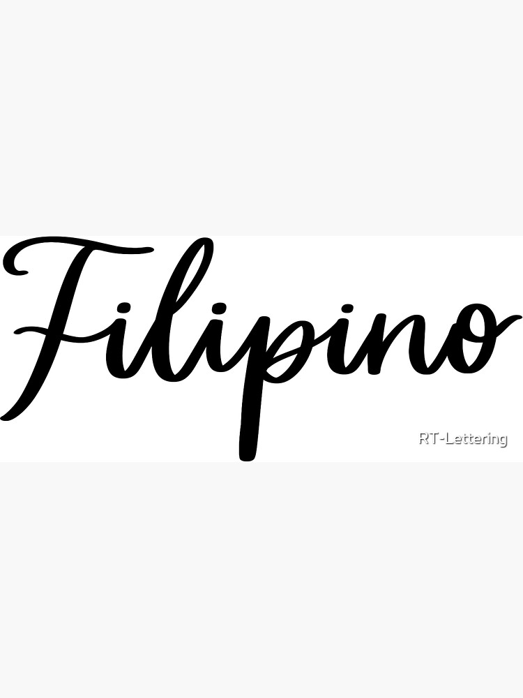 "Filipino - Folder/Binder" Magnet for Sale by RT-Lettering | Redbubble