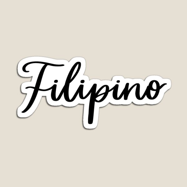 "Filipino - Folder/Binder" Magnet for Sale by RT-Lettering | Redbubble