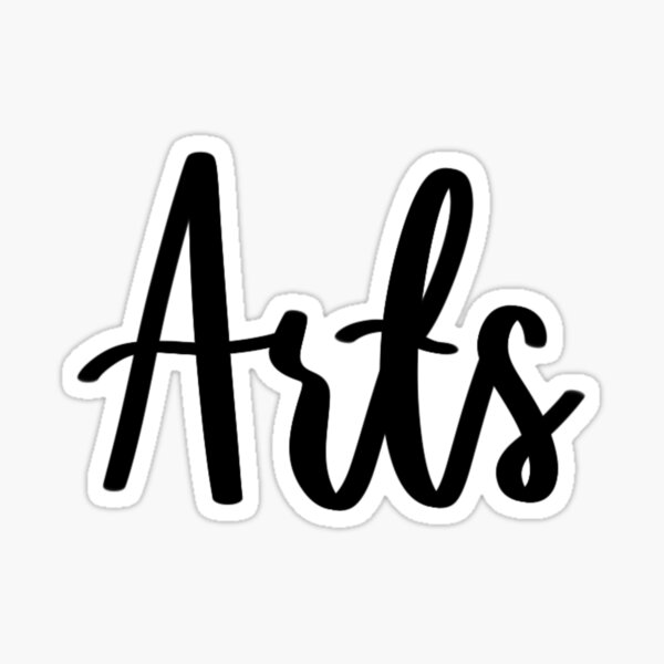 "Arts - Folder/Binder" Sticker for Sale by RT-Lettering | Redbubble