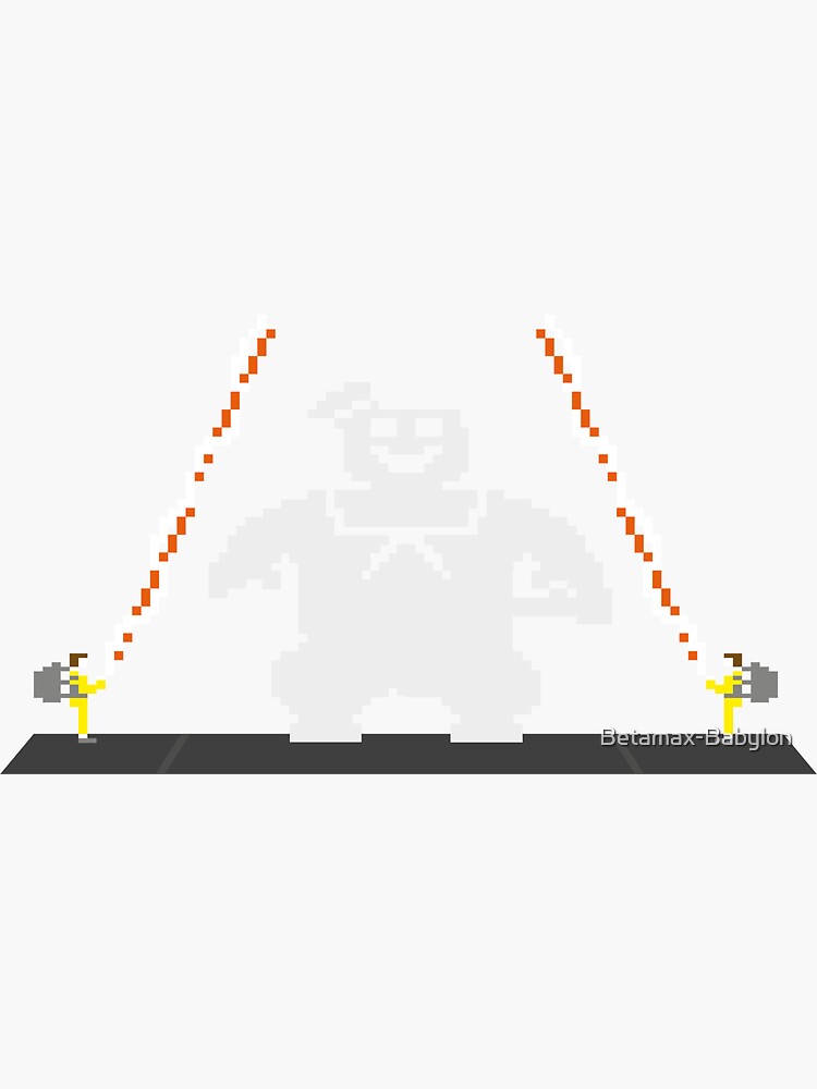 "Marshmallow Man! Logo" Sticker for Sale by Betamax-Babylon | Redbubble