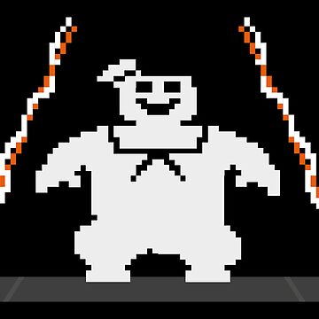 "Marshmallow Man! Logo" Sticker for Sale by Betamax-Babylon | Redbubble